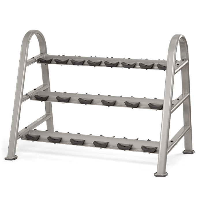 Matrix XULT 3-Tier Dumbbell Saddle Rack - 10 pair – The Fitness Connection